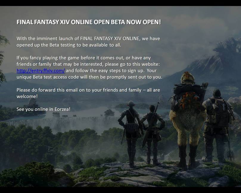Final Fantasy XIV Beta Now Open - Just Push Start